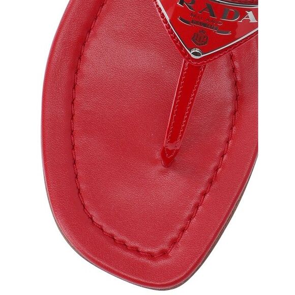 Prada | Shoes | Prada Women Logo Sandals | Poshmark